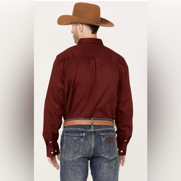 Rank 45 | Shirts | Nwot Rank 45 Mens Twill Logo Long Sleeve Buttondown ...